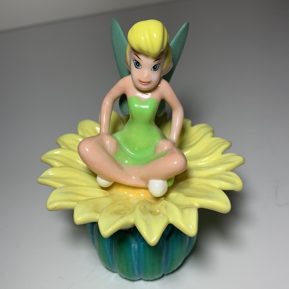 Disney | Other | Disney Tinkerbell Trinket Box 998 Tinkerbell Sitting ...